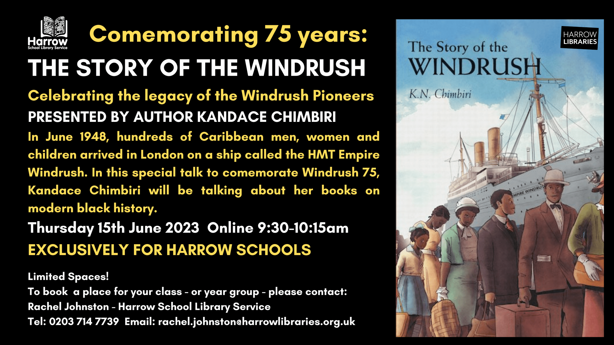 The Story of the Windrush - Free Online Session - Exclusively For ...